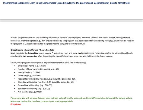 Solved Programming Exercise III Learn To Use Scanner Class Chegg