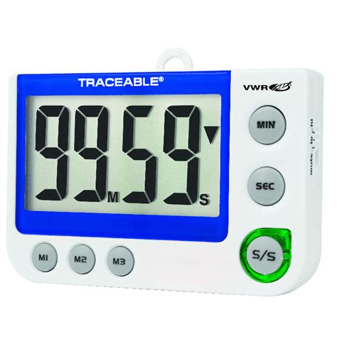 Vwr® Traceable® Flashing Led Alert Big Digit Alarm Timer Digital Timers