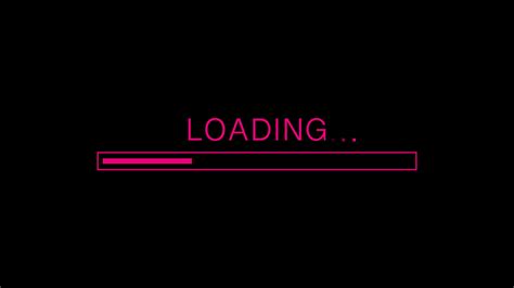 pink loading screen animation video effect on black background 12963484