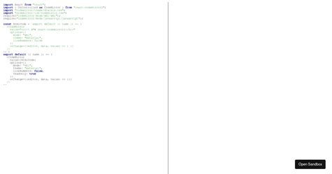 React Codemirror Play Codesandbox