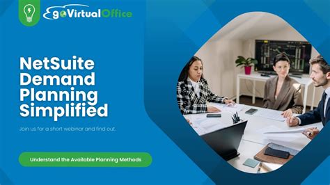 NetSuite Demand Planning Simplified | goVirtualOffice - YouTube