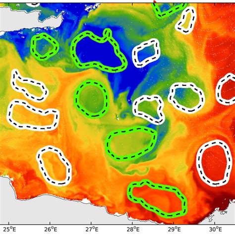 Reference Eddies An Example Of Cnn Eddy Detection On The Sst On The Download Scientific