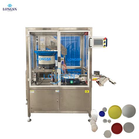High Efficiency Plastic Bottle Cap Lid Liner Wad Insertion Machine Pe