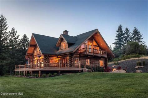 Dream House Northern Idaho Log Mansion 32 Photos Log Homes Log