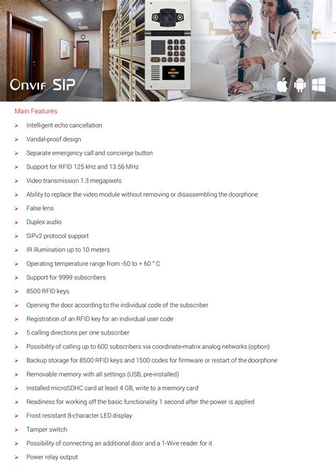 Sip Building Video Intercom