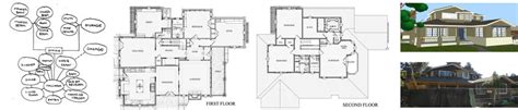 artifacts from an architecture practice illustrating the design of a