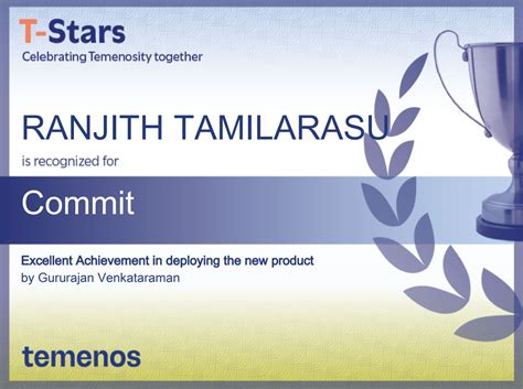 Ranjith Tamilarasu On Linkedin Temenos