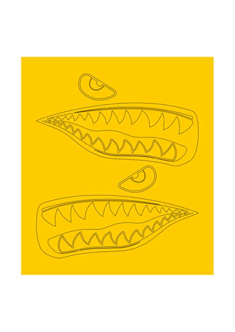 War Shark Single Image Cerakote Stencil Km Tactical