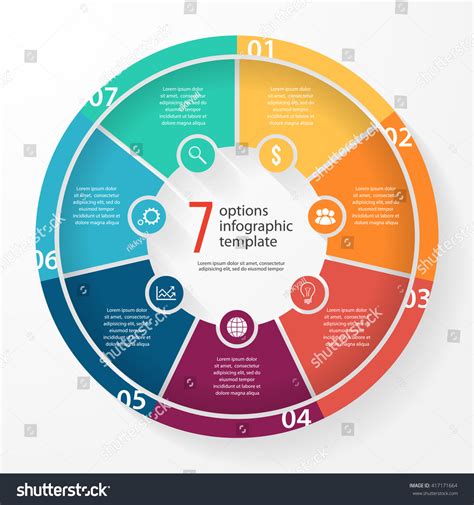 Vector Pie Chart Template Graphs Charts Stock Vector Royalty Free 417171664 Shutterstock
