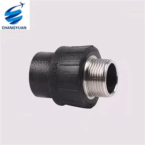 Male Female Threaded Socket Plumbing Conduit Tubing HDPE Material Connector Coupling Nipple Pipe