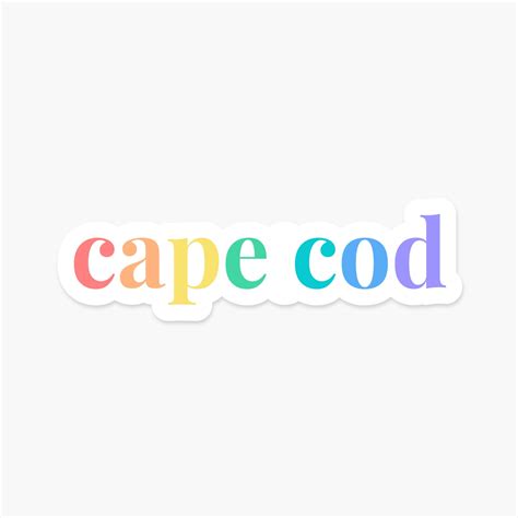 Cape Code Massachusetts Everyday Sticker Footnotes Paper