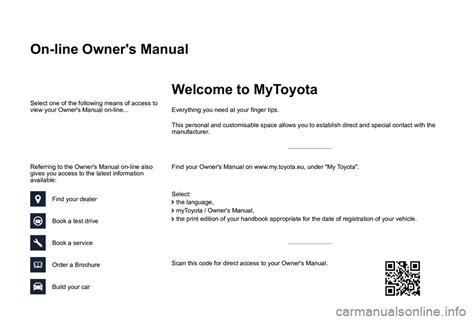 Toyota Proace Verso Owners Manual Pages