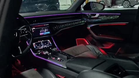 Full Set Car Interior Ambient Lighting For Audi A6 A7 C8 2019 2024