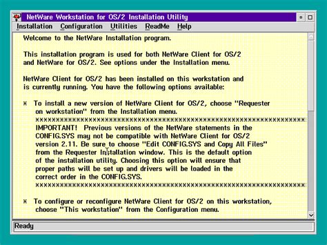 From The Installation Menu Select Netware Server For Os 2