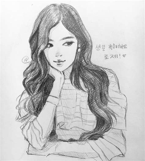 Как рисовать корейскую девушку 95 фото