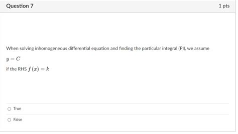 Solved When Solving Inhomogeneous Differential Equation And