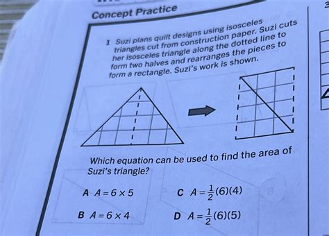 Solved Concept Practice 3 1 Suzi Plans Quilt Designs Using Isosceles