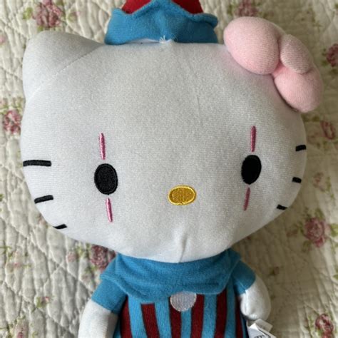 Rare Clown Hello Kitty Plush Hellokitty Sanrio Depop