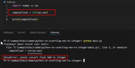 Valueerror Cannot Convert Float Nan To Integer Error In Python