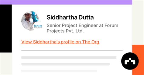 siddhartha dutta senior project engineer at forum projects pvt ltd
