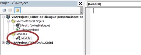 personnaliser les boîtes de dialogue vba excel