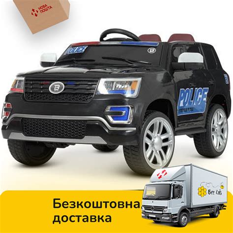 Купить Детский электромобиль Полиция джип Ford Police (4 мотора по 35W ...