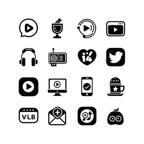 Social Media Icons Concept Vector Set Premium Ai Generated Vector