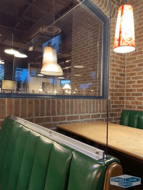 Dubuque Glass And Aluminum Protective Booth Back Shield Dubuque Glass And Aluminum