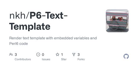 Github Nkhp6 Text Template Render Text Template With Embedded