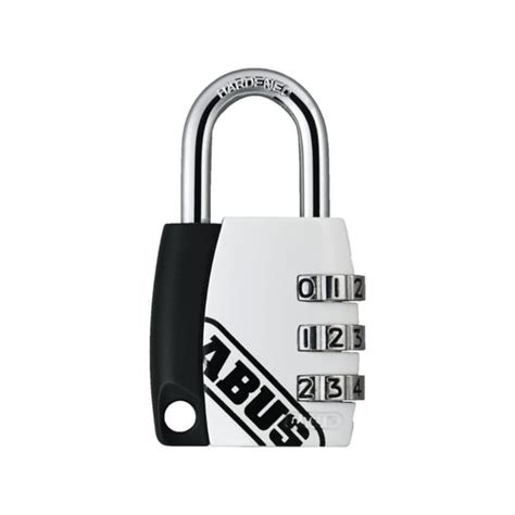 Abus 535208 155 30 White B Candado Combinación 30 Mm 3 Dígitos Surtido Blanco Blister Leroy Merlin