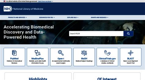 National Library Of Medicine Nlm Nih