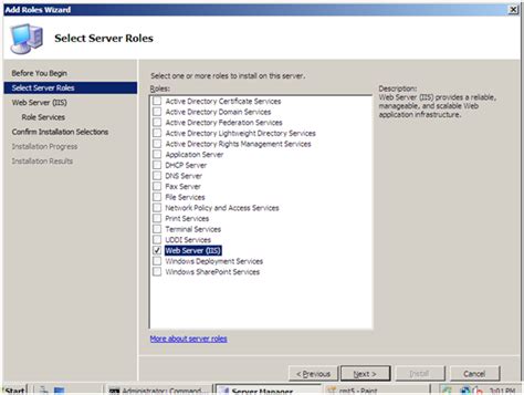 在 Windows Server 2008 或 Windows Server 2008 R2 上安装 Iis 7 Microsoft Learn