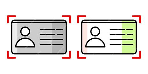 Premium Vector Id Card Scan Verification Design Identity Proof Scanner Data Icon