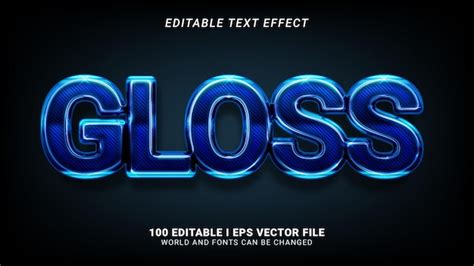 Premium Vector Glossy Text Effect