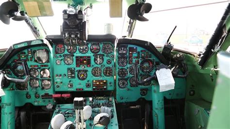 Inside Old Aircraft Cabin Stock Video Video Of Cockpit 348025009