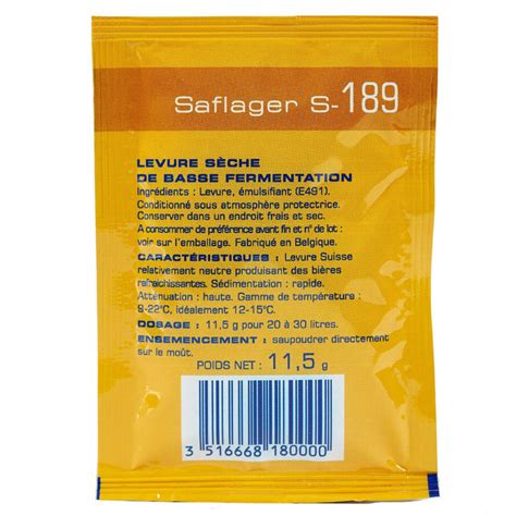 Saflager S 189 Lager Dry Yeast Fermentis