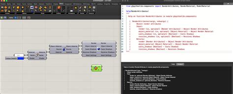 Using Ponentsrenderattributes Grasshopper Developer