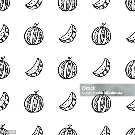 원활한 수박 패턴 수박을 사용한 벡터 낙서 일러스트레이션 수박을 가진 무늬 0명에 대한 스톡 벡터 아트 및 기타 이미지 0명 건강한 식생활 과일 Istock