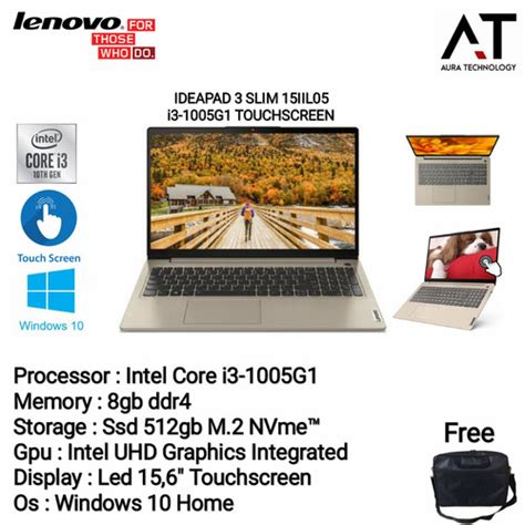 Promo Laptop Lenovo Ideapad Slim I G Gb Ssd Gb Touchscreen Gb Ssd Gb