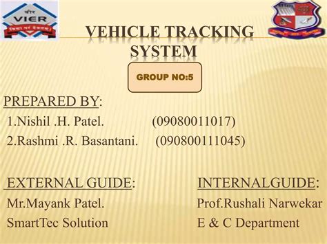 vehicle tracking system pptx