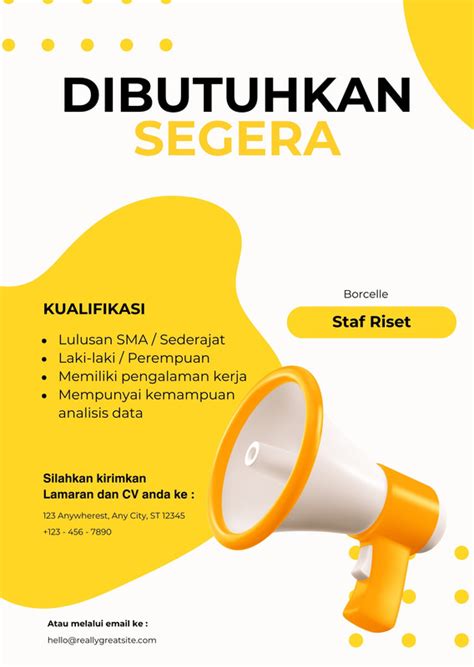 Gunakan Desain Contoh Pengumuman Gratis Canva