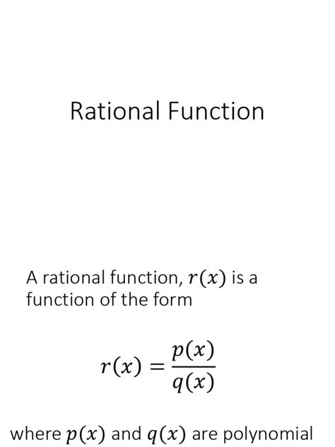 Understanding Rational Functions And Graphing Pdf Asymptote