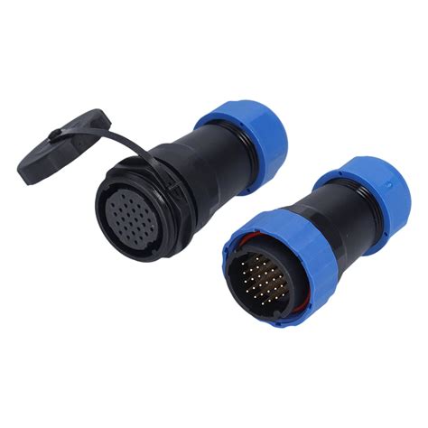 Waterproof Ip68 Plug Socket Pair Connector Male And Female Butt Terminal 250v 5a Sp2826 Pin