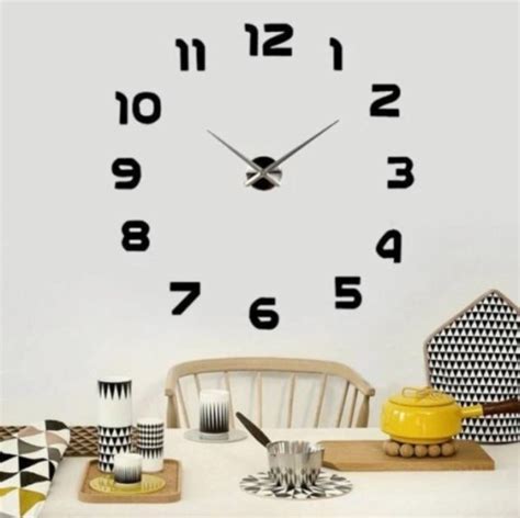 Часы настенные Diy Clock New с цифрами Настенные 3d часы Большие