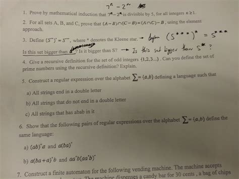 solved prove by mathematical induction that 7 n 2 n is