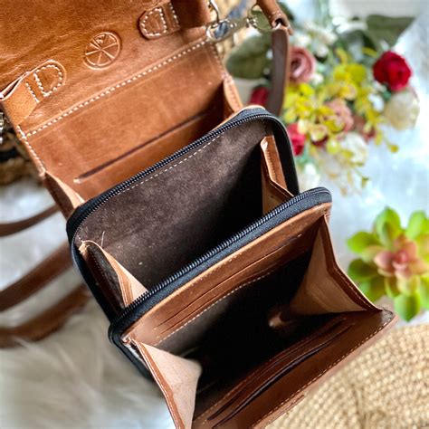 Leather Crossbody Handmade Leather Crossbody Small Bag Boho