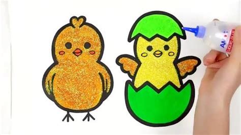 نقاشی جوجه های با نمک و دوست داشتنی مخصوص کودکان