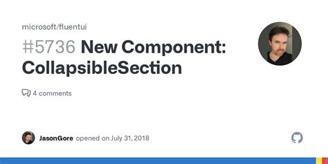 New Component Collapsiblesection · Issue 5736 · Microsoftfluentui
