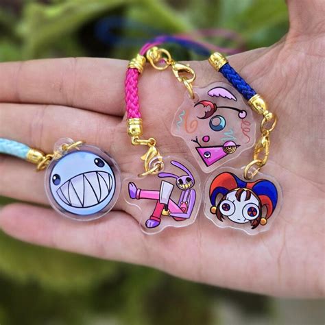 The Amazing Digital Circus Keychains Etsy