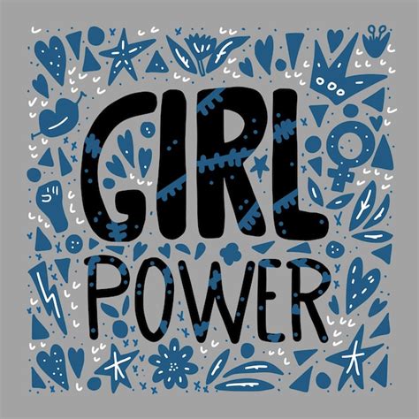 Premium Vector Girl Power Poster Vector Concept Illustration